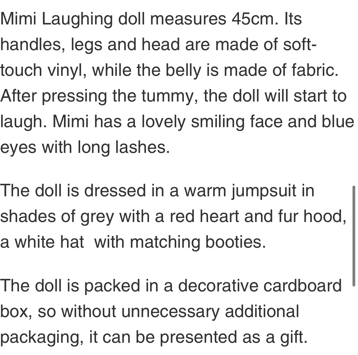Mimi laughing doll – Maguire Outlet